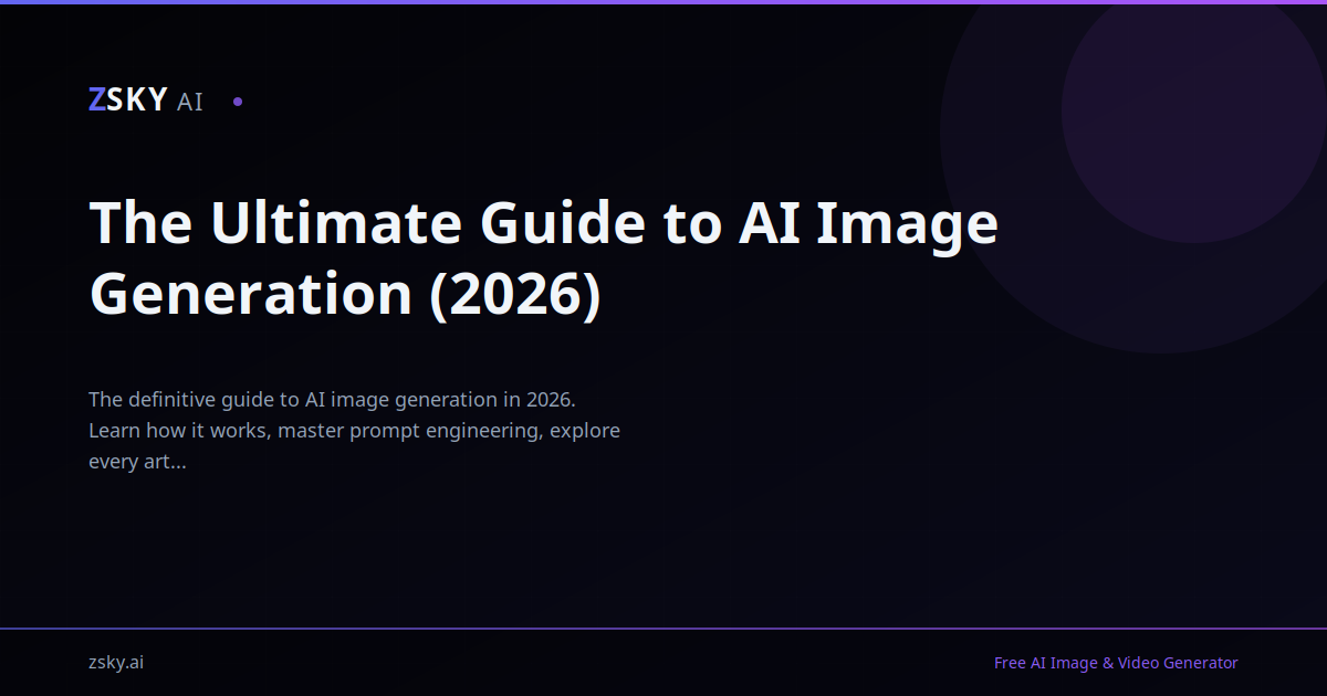 AI Image Generation: Complete Guide for 2026 (Free)