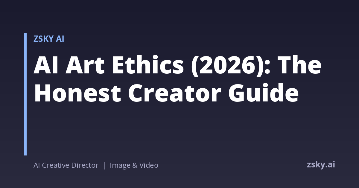 AI Art Ethics (2026): The Honest Creator Guide | ZSky AI