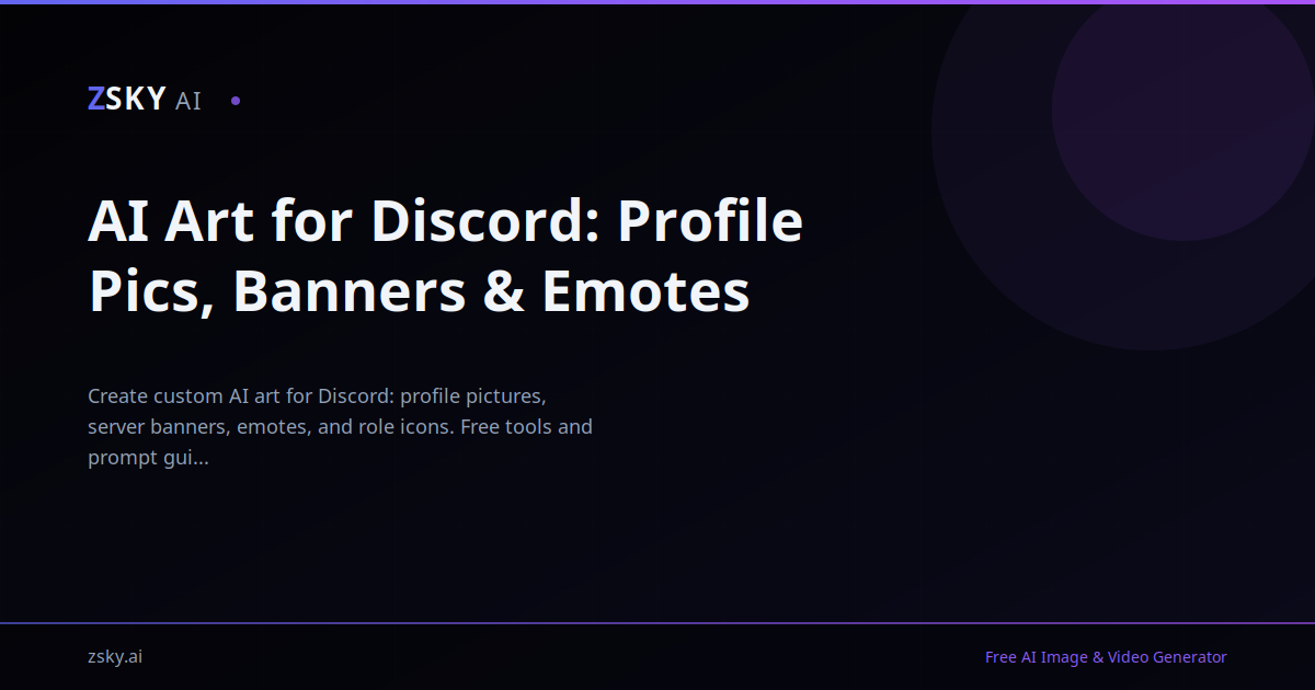 AI Art for Discord: Server Icons, Banners & Emotes