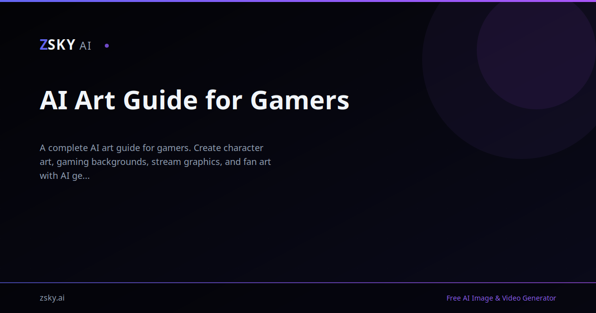 AI Art Guide for Gamers | ZSky AI