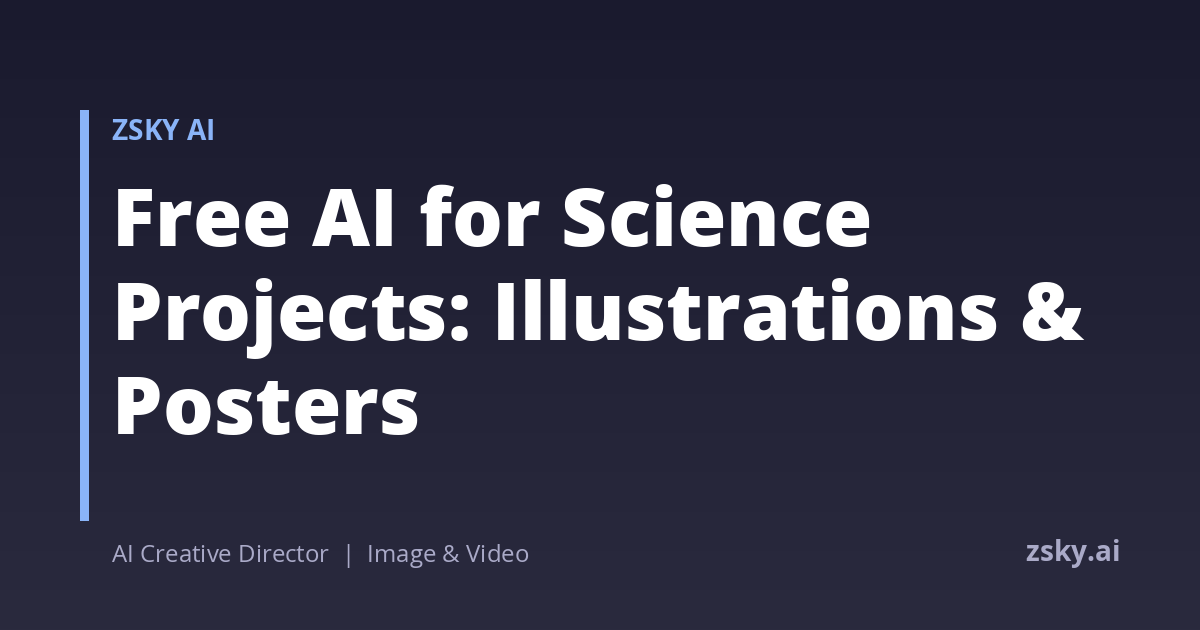 Free AI for Science Projects: Illustrations & Posters | ZSky AI